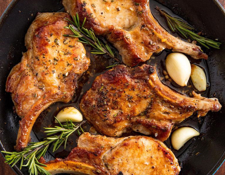 Garlic Rosemary Pork Chops - Houston Family Magazine