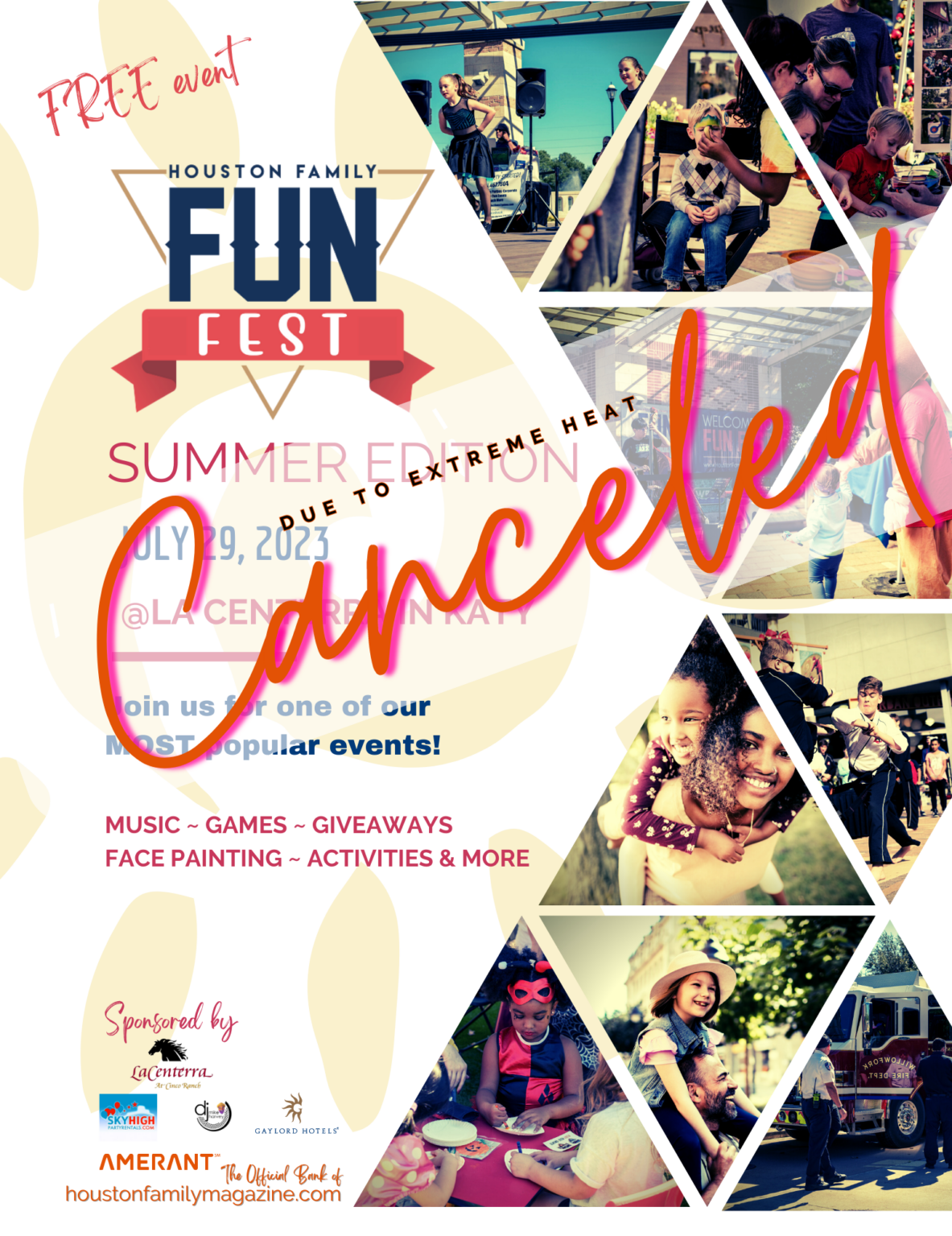 Fun Fest Summer event canceled due to heat - Houston Family Magazine